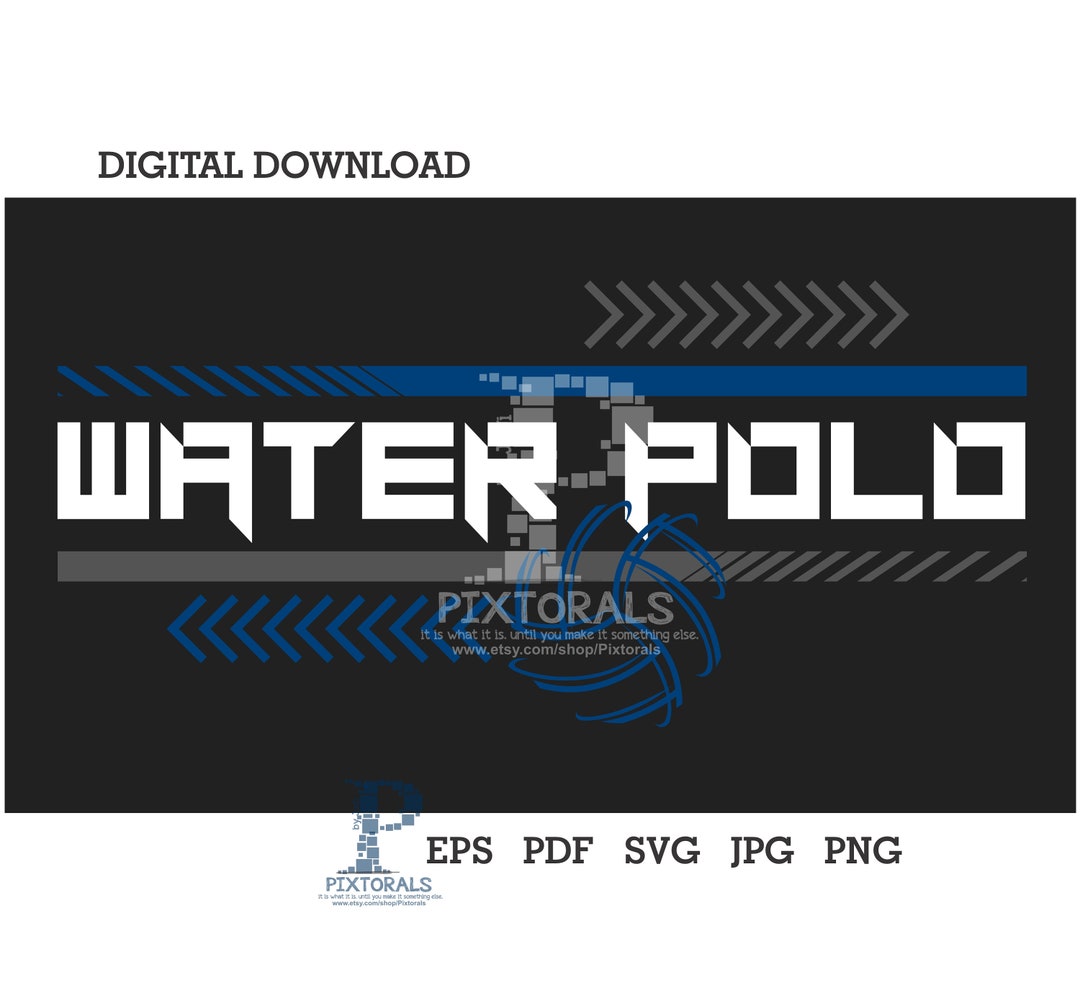 Digital Download Water Polo Chevron Design, Jpg, Png, Eps, Svg, Pdf ...
