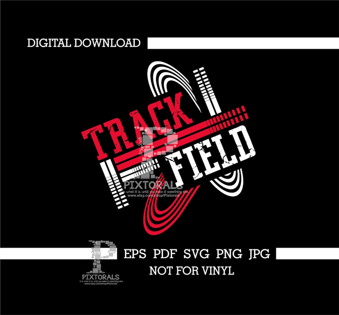 Track and Field, Design, Digital Download, Eps, Pdf, Svg, Jpg, Png ...