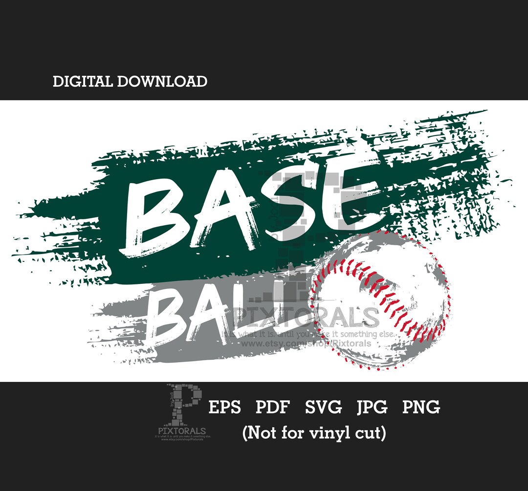 Baseball Digital Download, Eps, Svg, Pdf, Jpg and Png, T-shirt Graphics ...