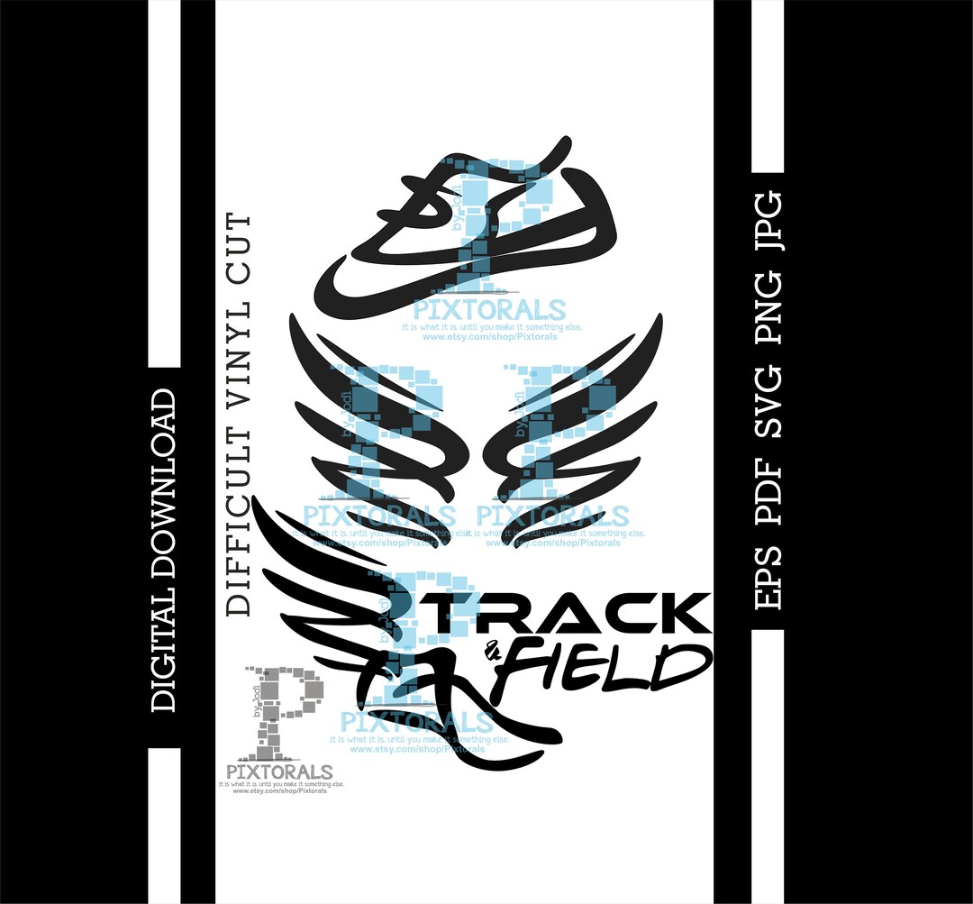 Track and Field, Marker, Digital Download, Eps, Pdf, Svg, Jpg, Png ...