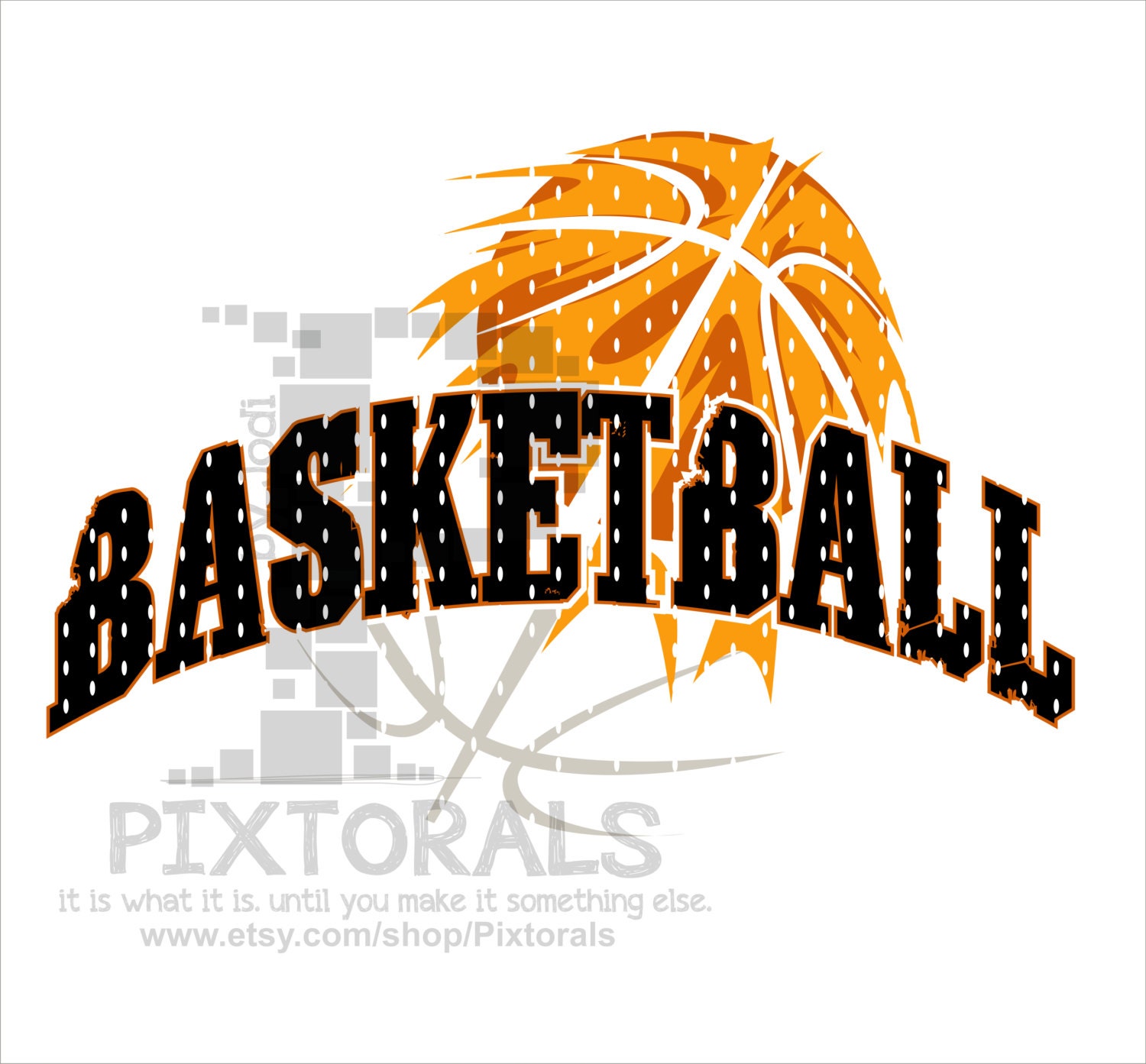 Custom Basketball Design SVG simplified EPS Jpeg PNG. | Etsy