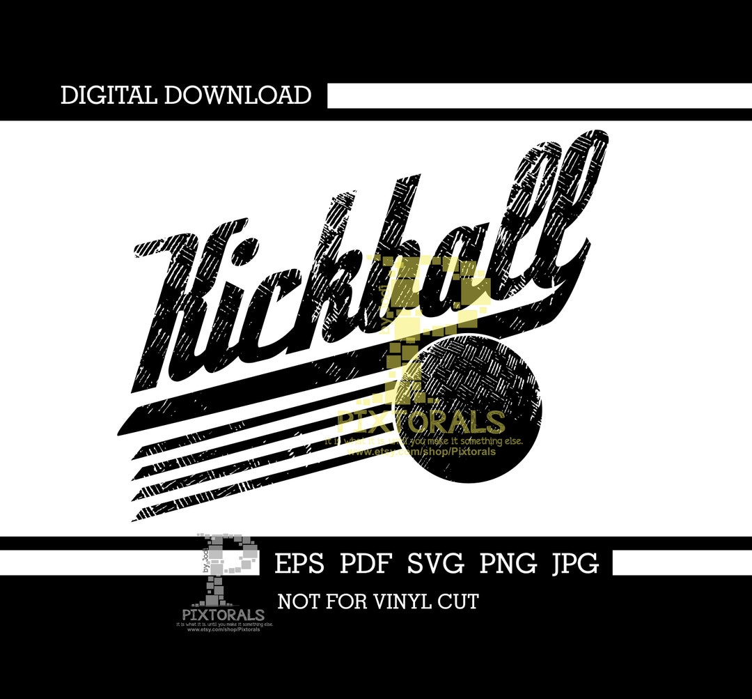 Kickball Logo, Design, Clipart, Digital Download, Eps, Pdf, Svg, Jpg ...