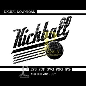 Kickball Logo, Design, Clipart, Digital Download, Eps, Pdf, Svg, Jpg ...
