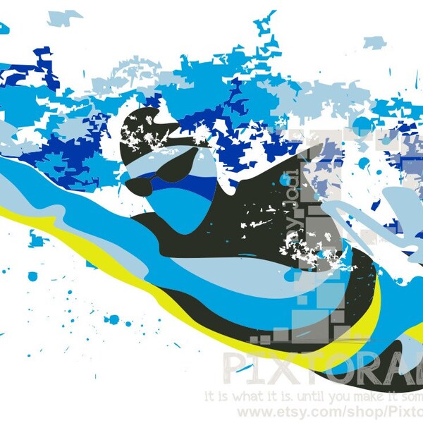 Swim Vector - Etsy