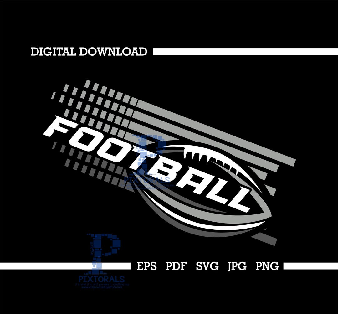 Football Angled Tee Design, Digital Download, Football Logo Uniforms ...