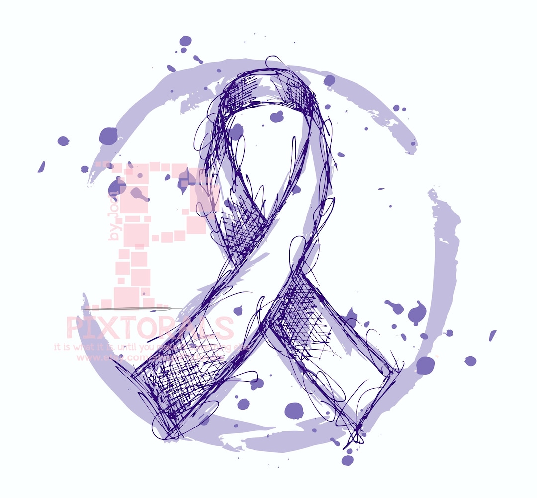 Pancreatic Cancer Awareness Ribbon Breast Cancer Awareness - Etsy