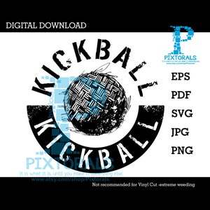 Kickball Logo, Clip Art, Digital Download, Design, Eps, Pdf, Svg, Jpg ...