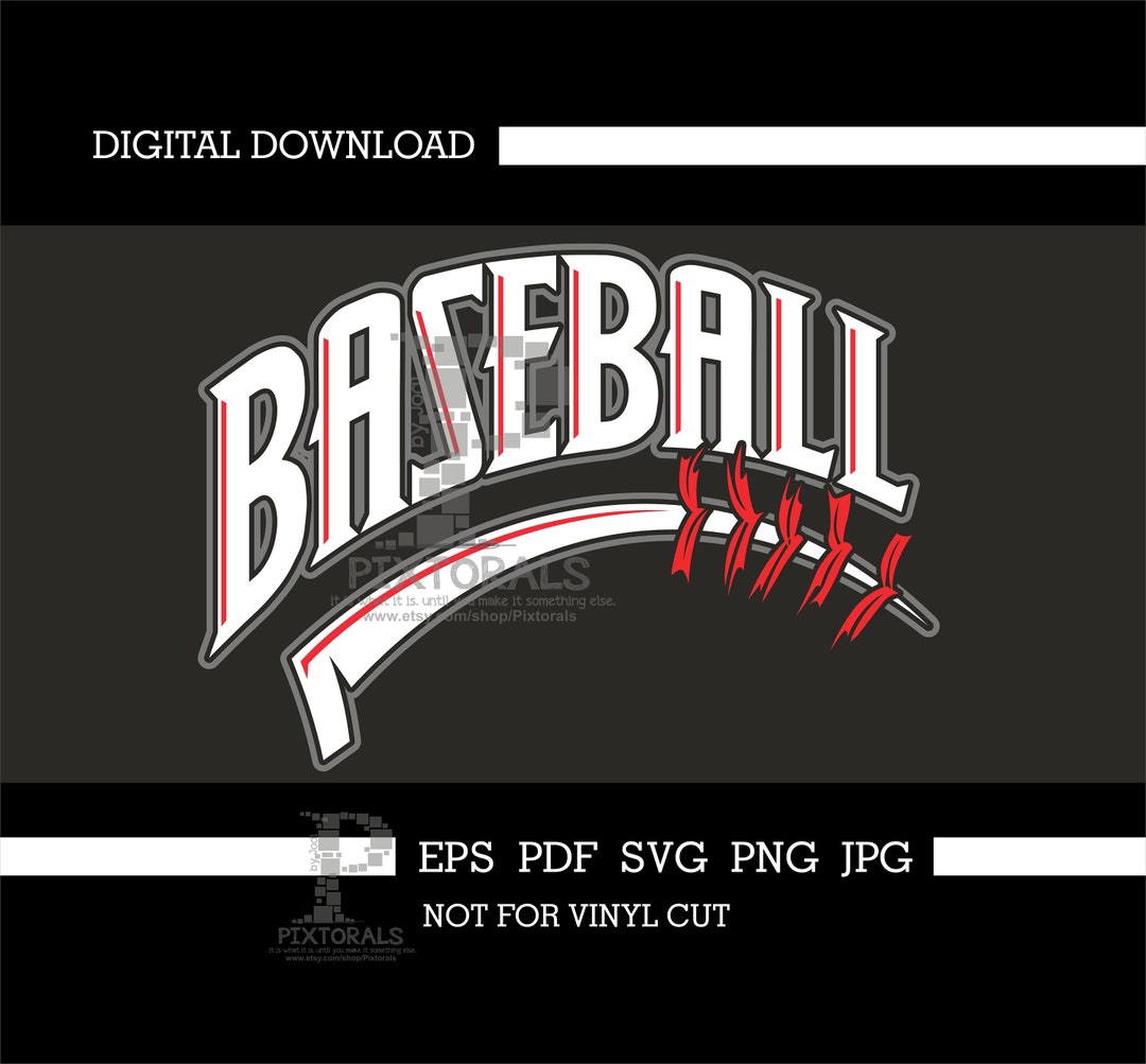 Baseball Tail Design, Baseball Logo, Digital Download, Eps, Pdf, Svg ...