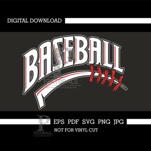Baseball Tail Design, Baseball Logo, Digital Download, Eps, Pdf, Svg ...