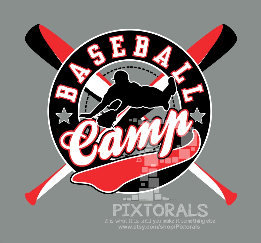Baseball Camp Logo JPG PNG and EPS Formats as Vector - Etsy