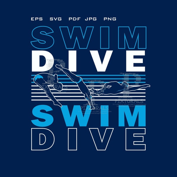 Swim Svg - Etsy