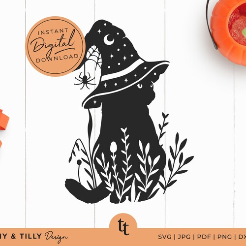 Halloween Cat SVG Halloween Cricut Cut File Machine Cut - Etsy
