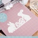 Easter Rabbit Scene 1 Papercut Template Machine Cut Cricut Silhouette ...