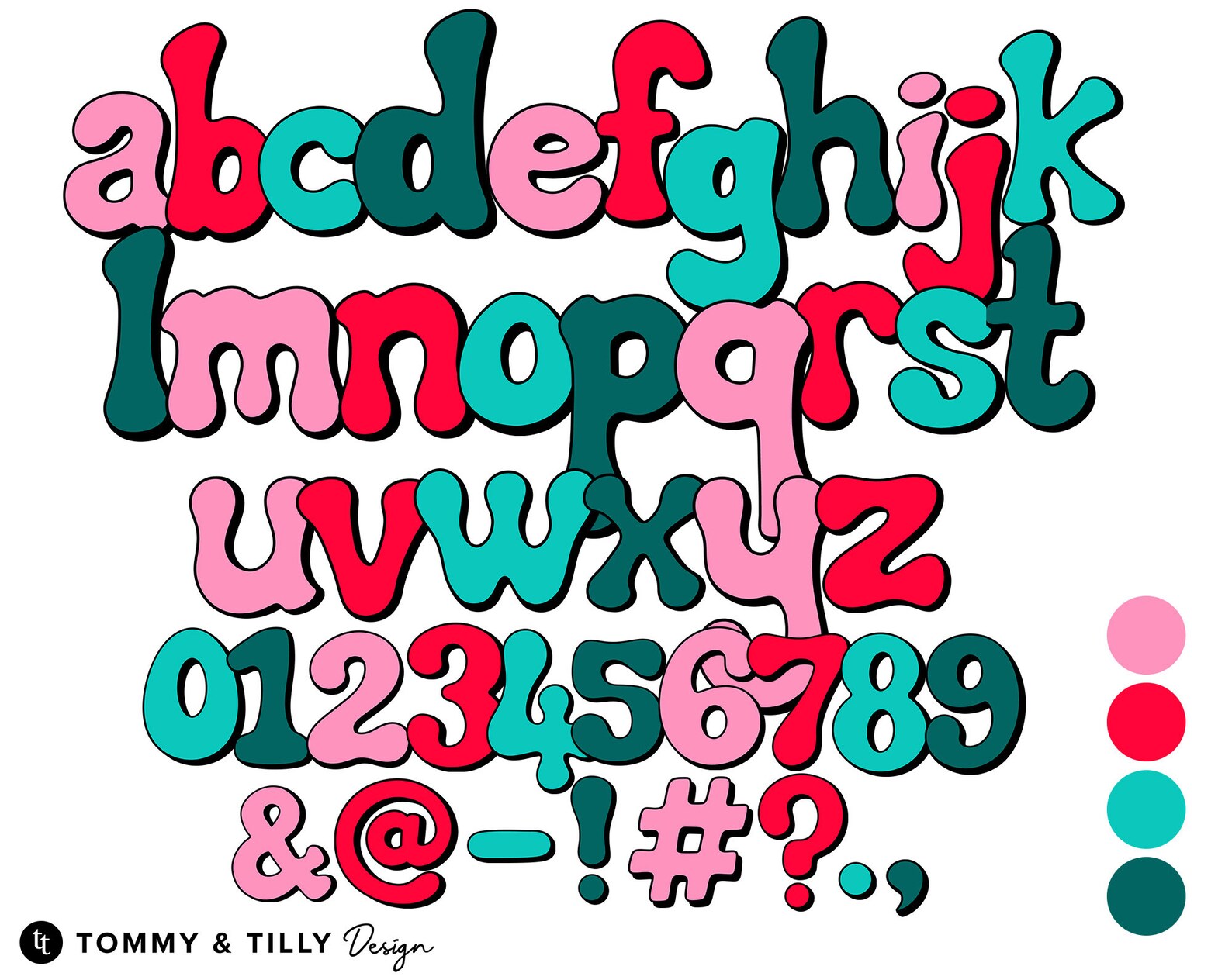 Christmas Retro Alphabet Set With Clipart PNG Files Retro - Etsy UK