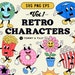 Retro Characters Bundle Vol.1 SVG PNG Svg Cut Files for - Etsy UK