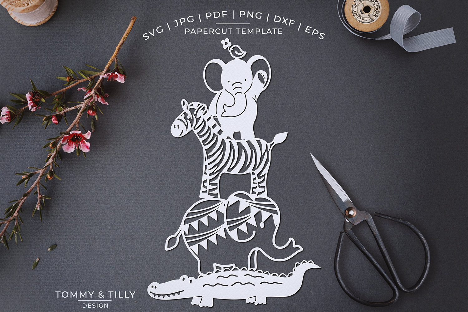 Animal Stack Papercut Template Machine Cut Cricut | Etsy