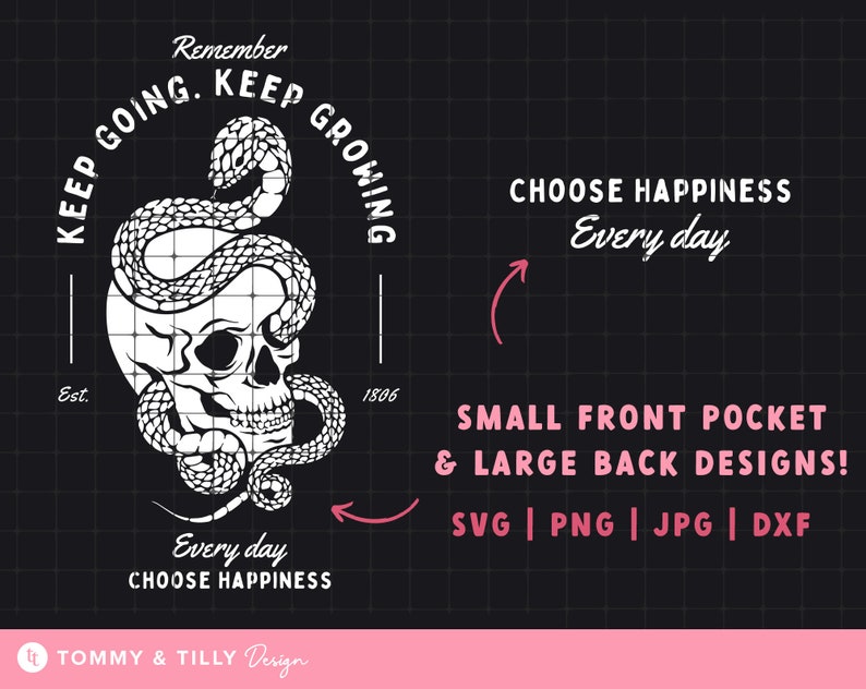 Snake and Skull SVG PNG Svg Cut Files for Cricut Self Love - Etsy