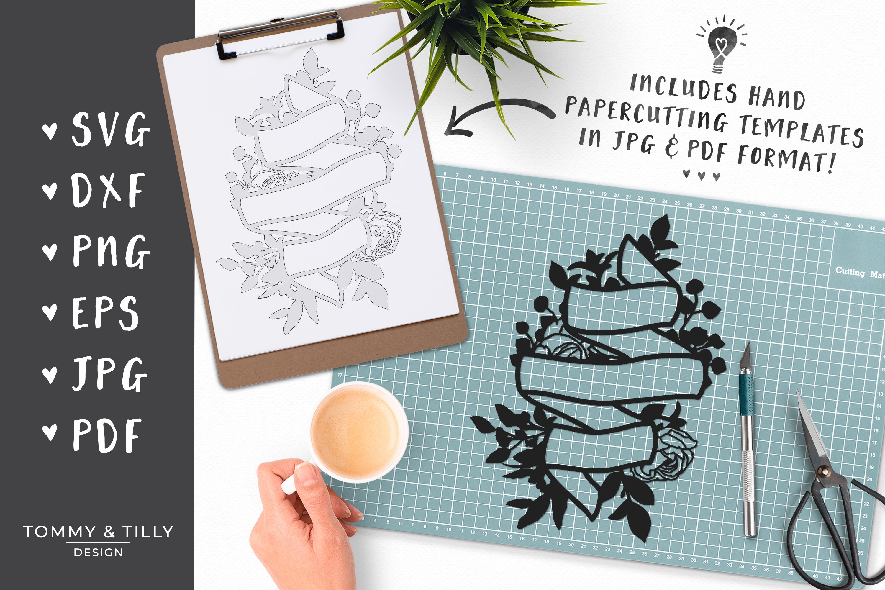 Floral Mega Bundle 33 Designs Clipart & Cut File Hand | Etsy