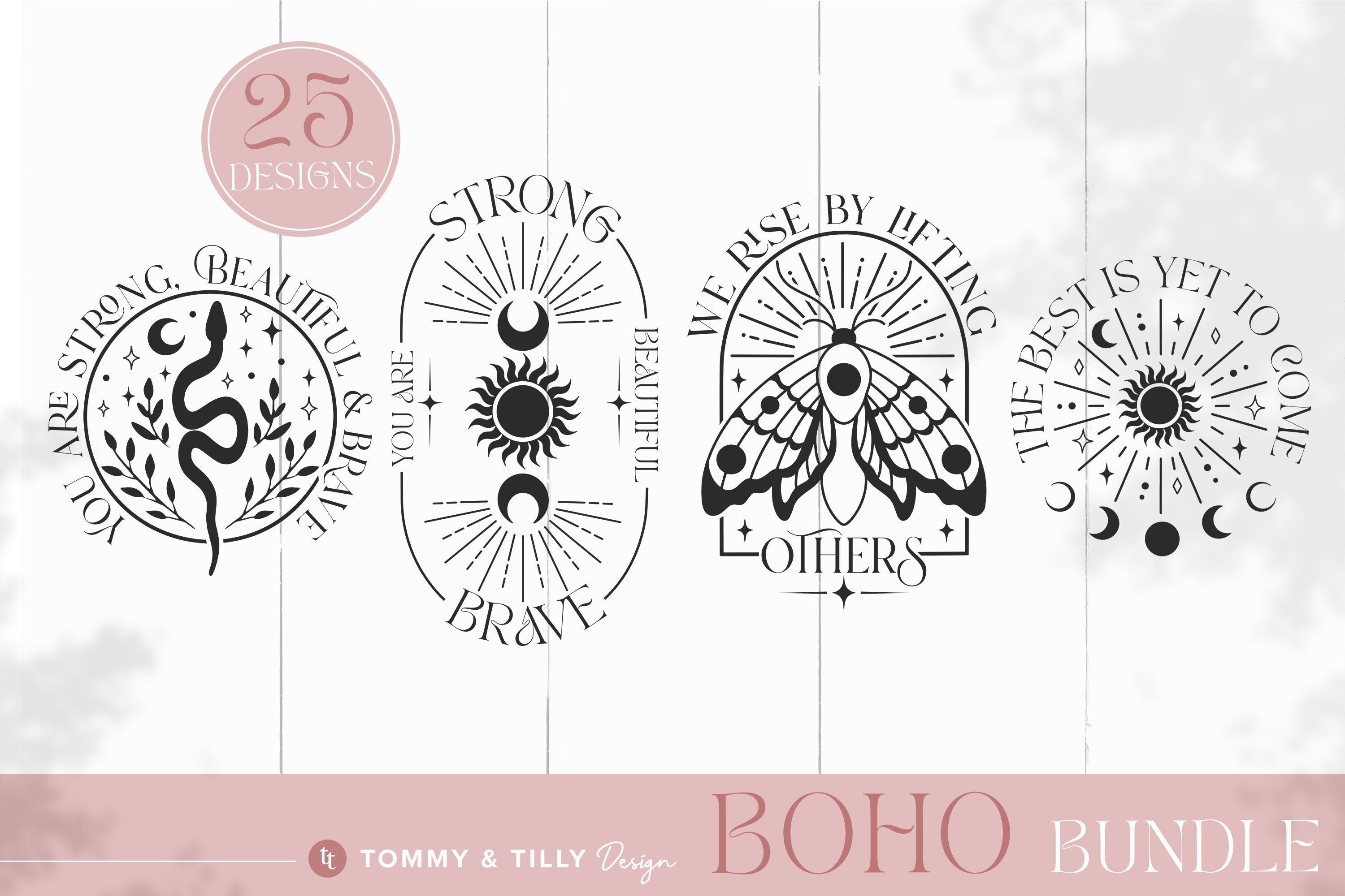 Boho SVG Bundle File Designs for Cricut Silhouette Cut - Etsy Israel
