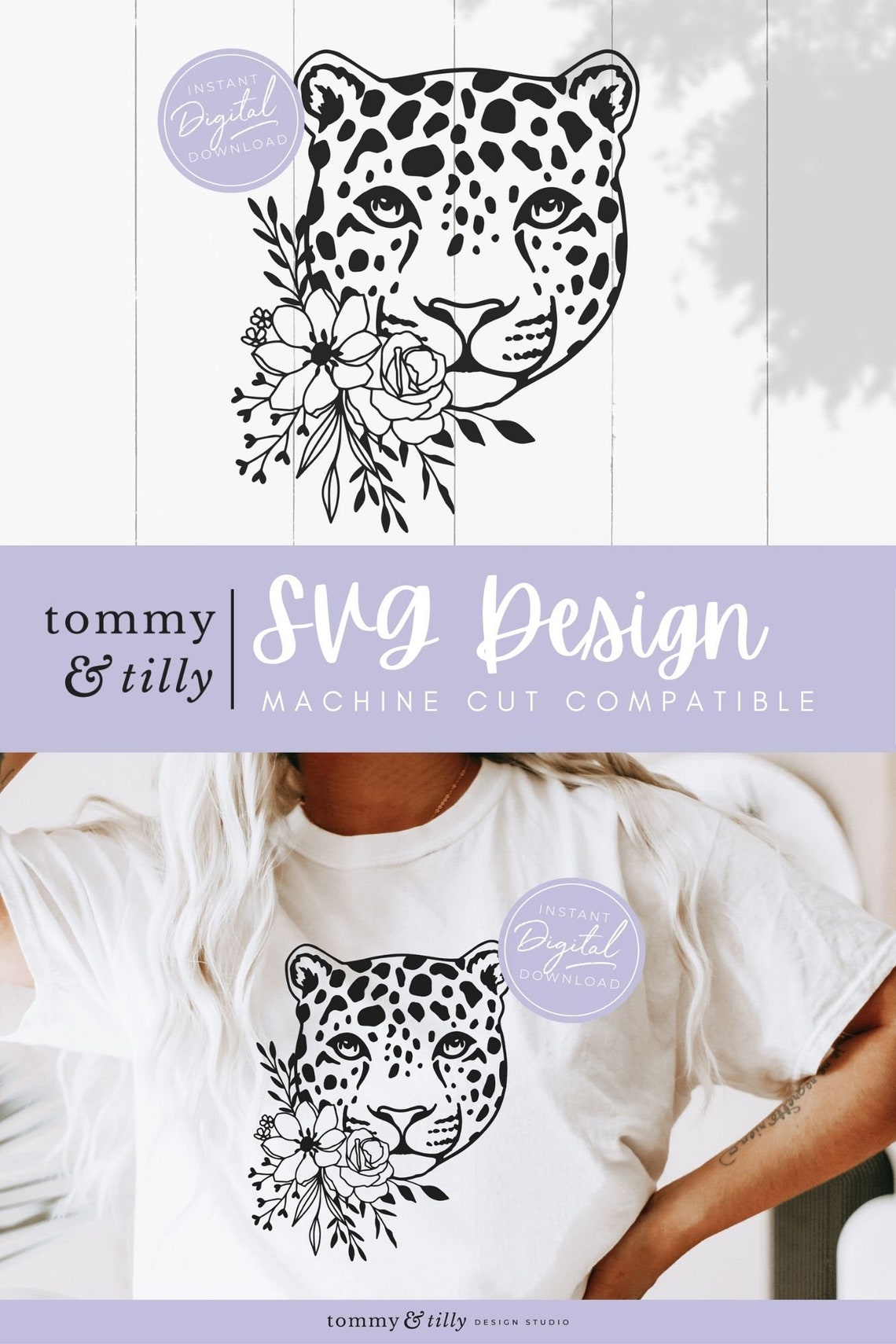 Flower Leopard SVG No.2 Cricut Cut File Machine Cut - Etsy UK