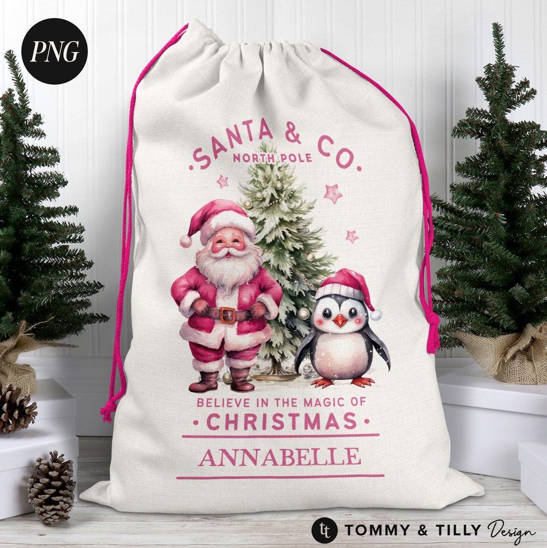 Santa Sack PNG Watercolor Santa Sack PNG Santa Sack Bundle - Etsy