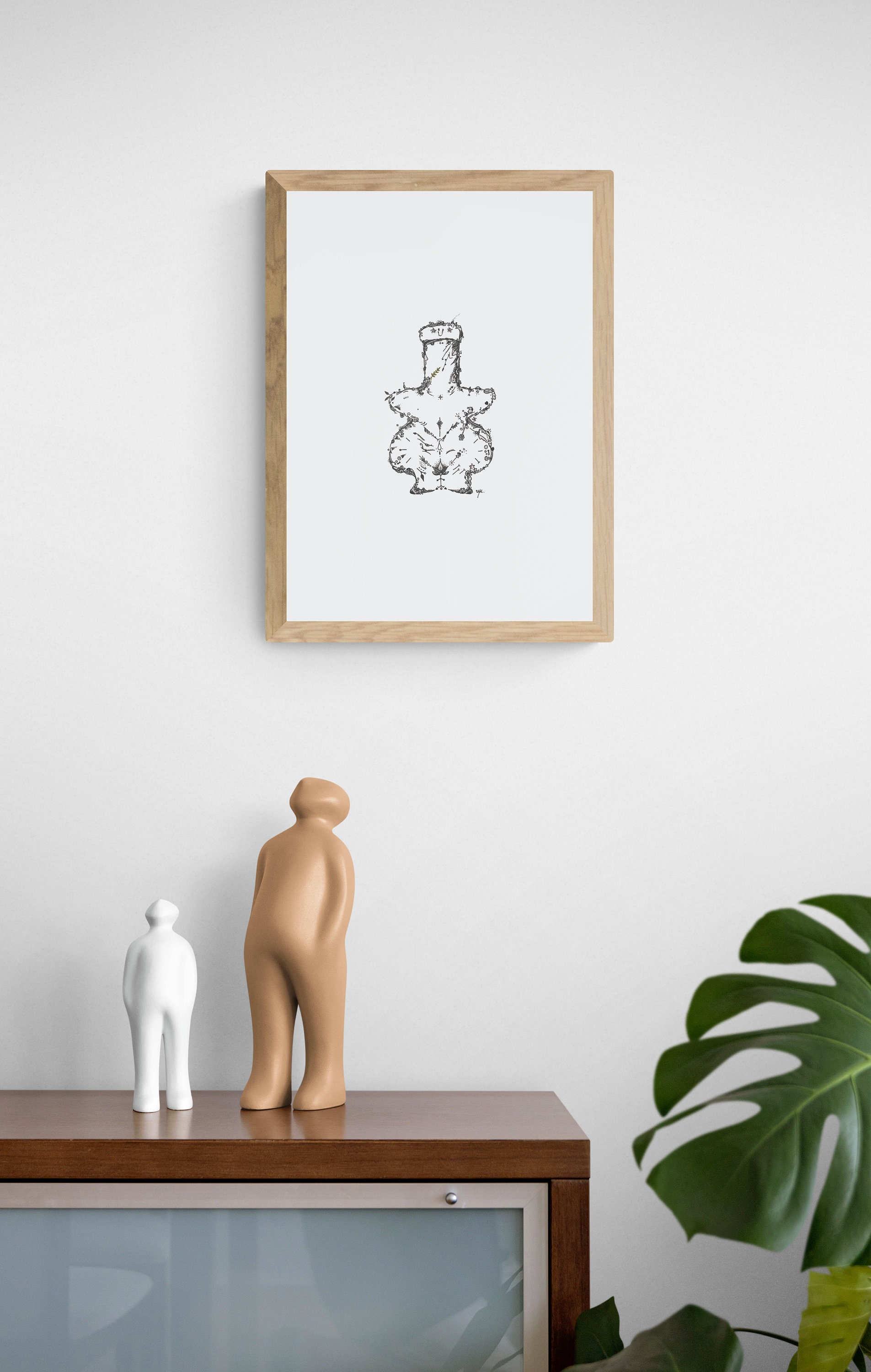 Lady of Lemba Idol Illustration Print Artwork Wall Decor - Etsy