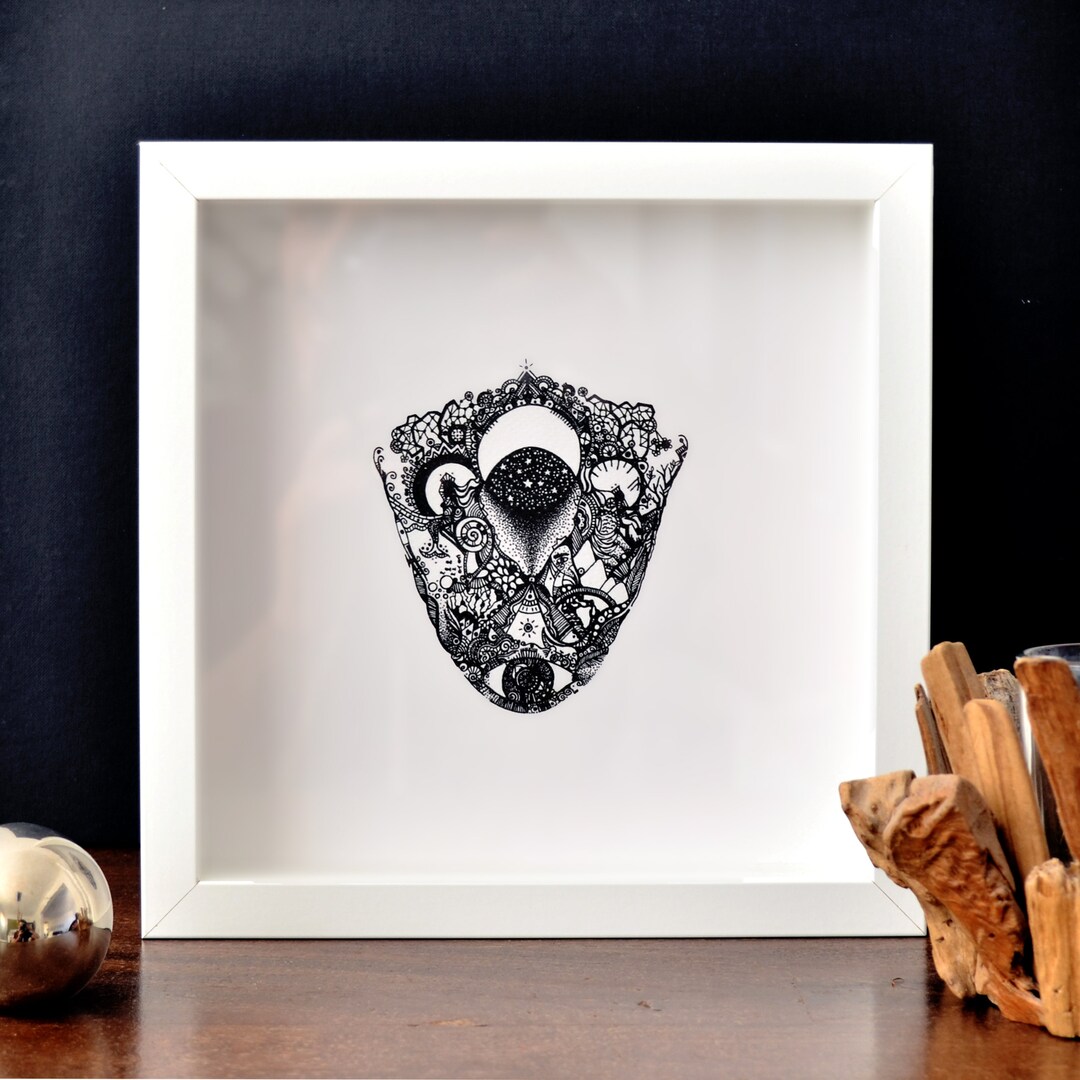 Galactic Couple (limited Edition Print) Illustration - Home Decor Gift ...