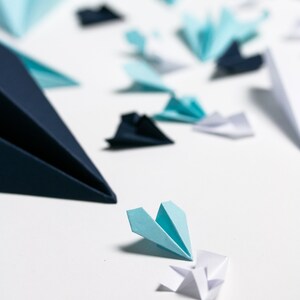 1" Paper Planes, Qty: 100 | Cocktail Garnish | Cupcake Topper | Wedding ...