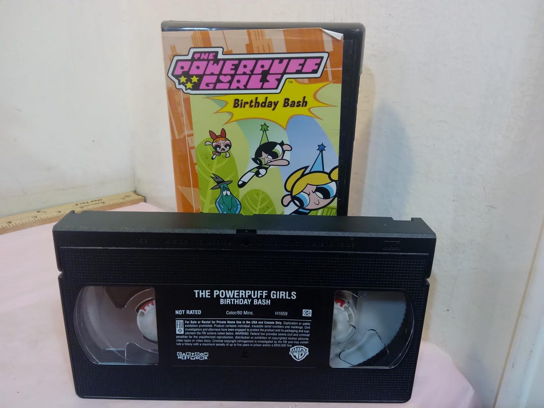 Vintage VHS Movie Tapes, the Powder Puff Girls "birthday Bash", Veggie ...