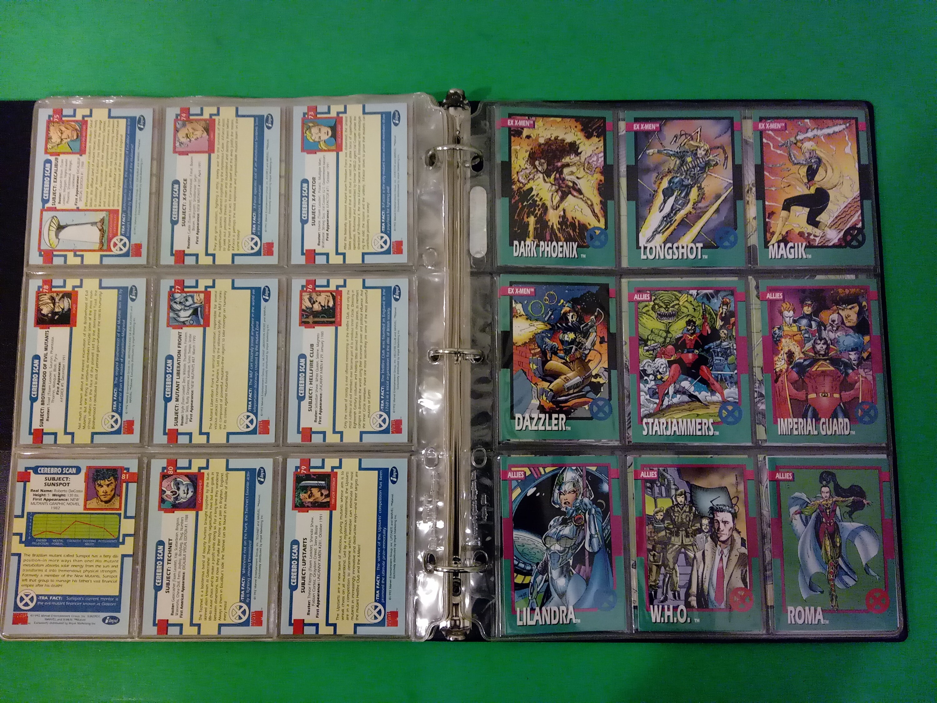 Vintage Marvel X-men Card Set by Impel, 1992