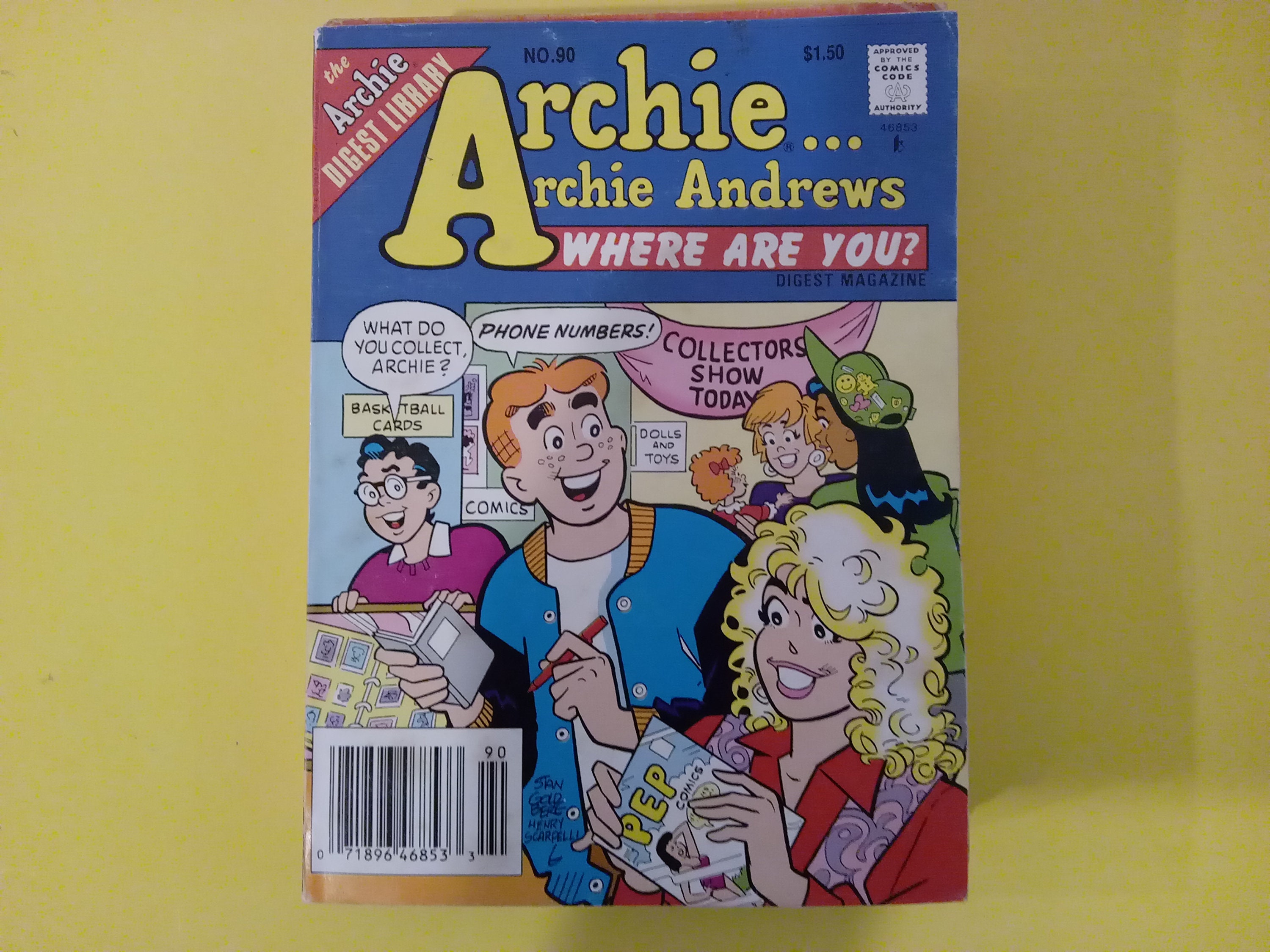 Vintage Archie Comic Digest Magazines, 1970 - 1990's