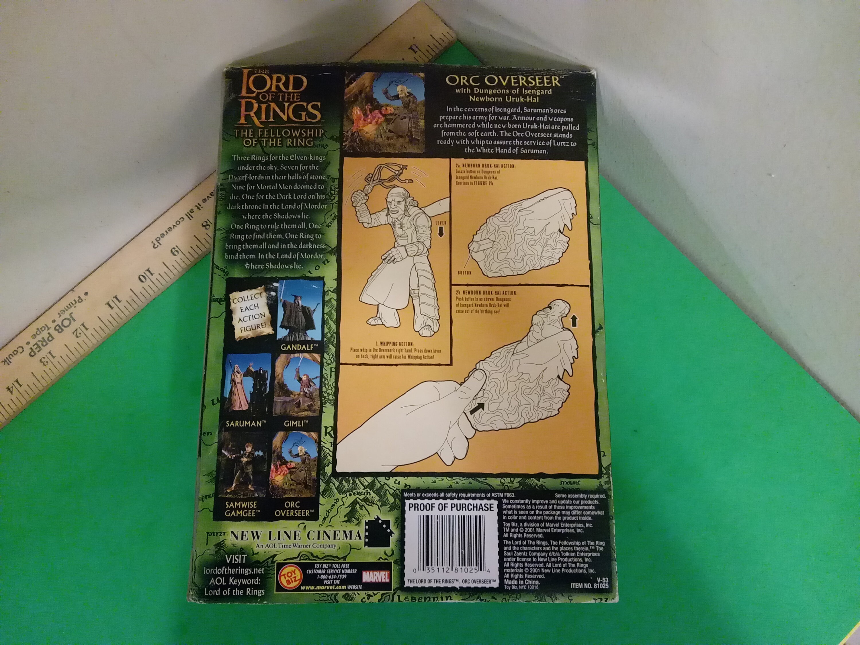 The Lord of the Rings, The Fellowship of the Ring Action Figure, Orc ...