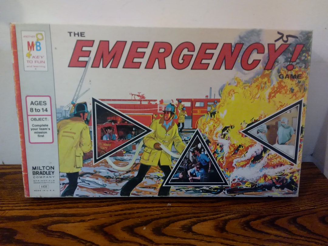 Vintage Boardgame, the Emergency! Board Game, Board Game by Milton ...