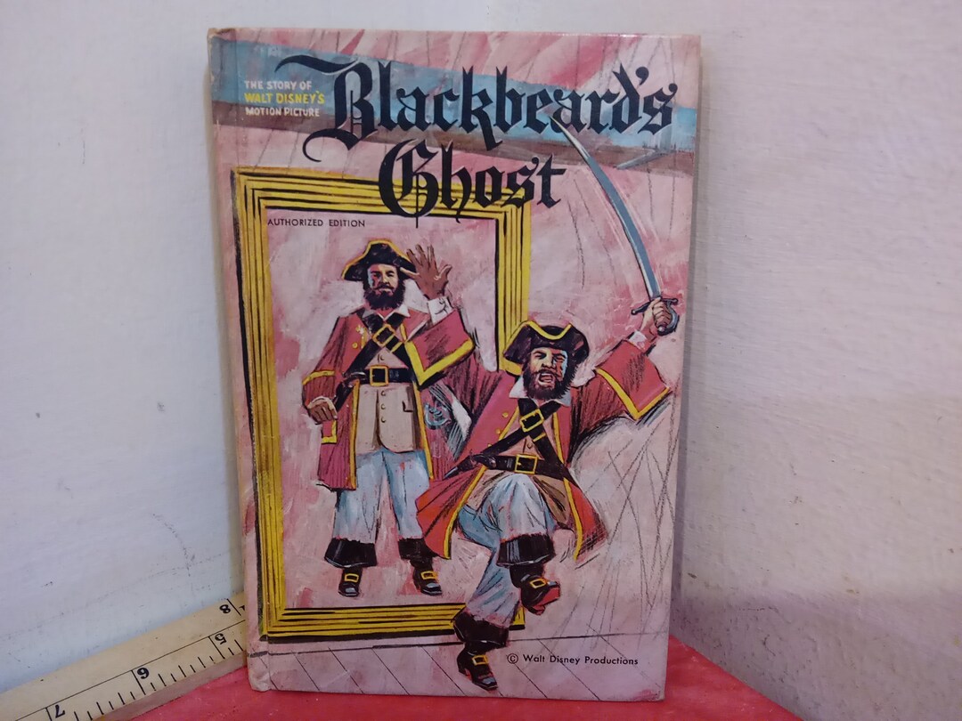 Vintage Hard Cover Book, Walt Disney's Blackbeard's Ghost Book Based on ...