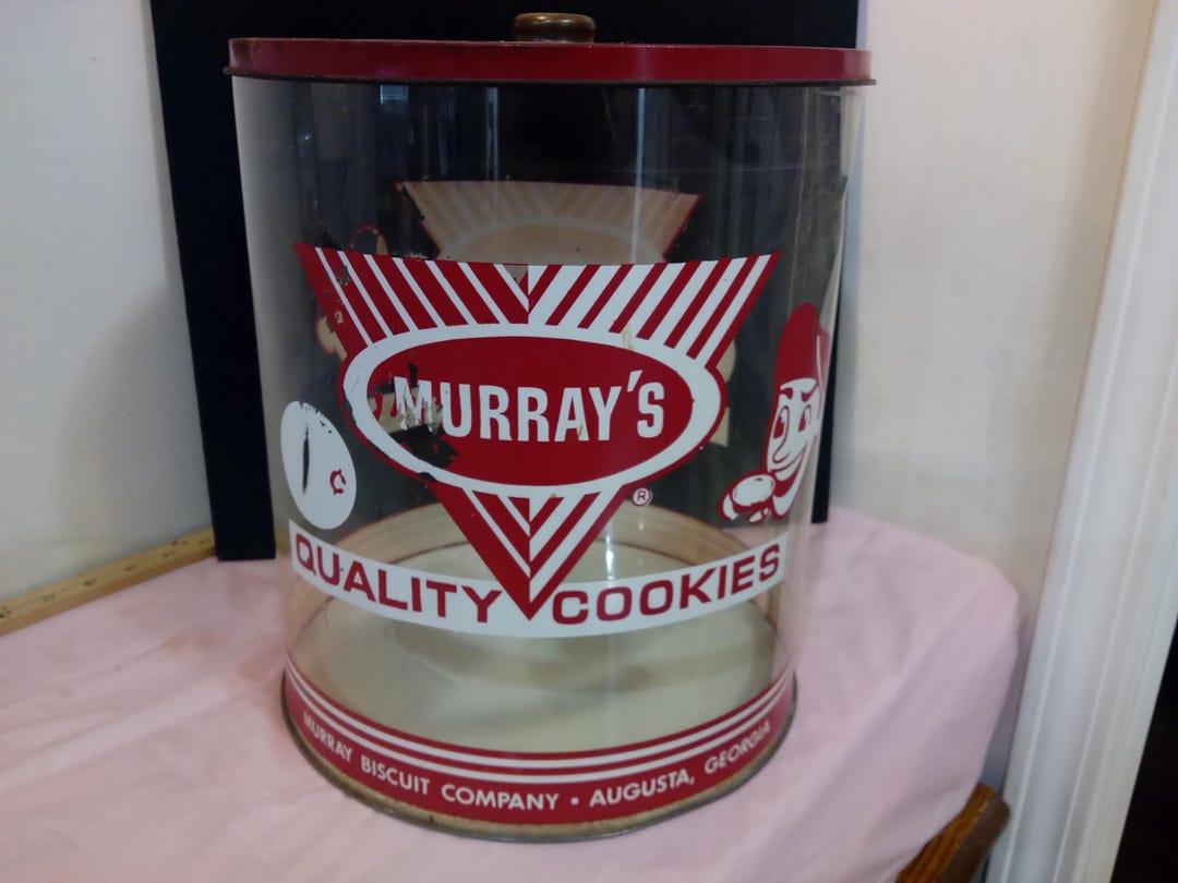 Vintage Cookie Store Containers, Plastic Cookie Containers "murray's ...