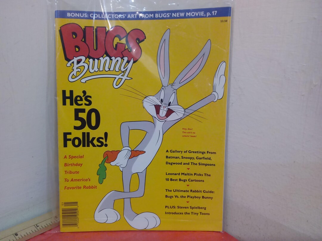 Vintage Coloring Books and Cartoon Magazines, Bugs Bunny is 50, Three ...