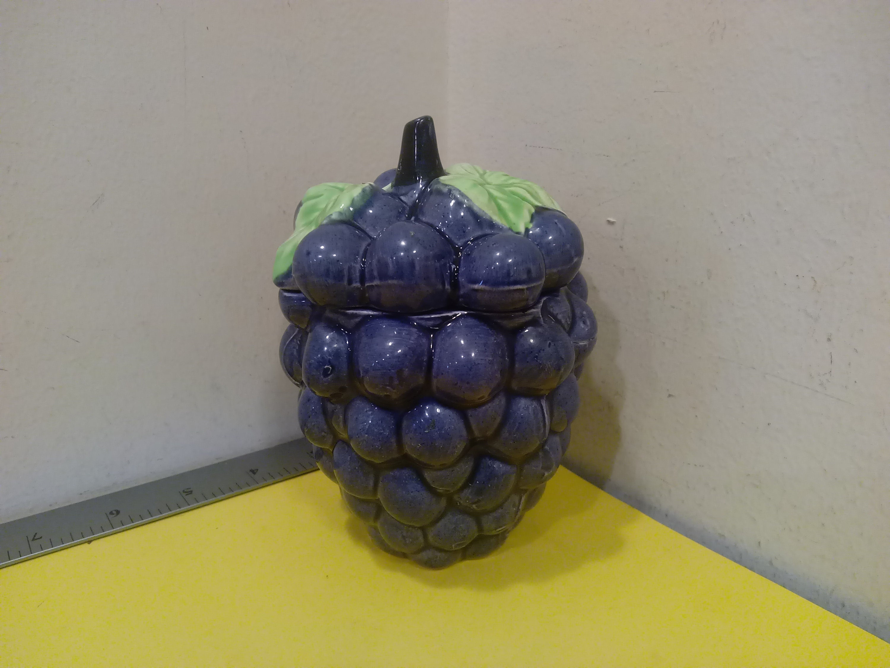 Ceramic Grape Cookie Jar