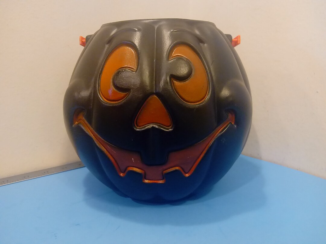Vintage Halloween Candy Containers, Black Jack-o-lantern, Incredible ...