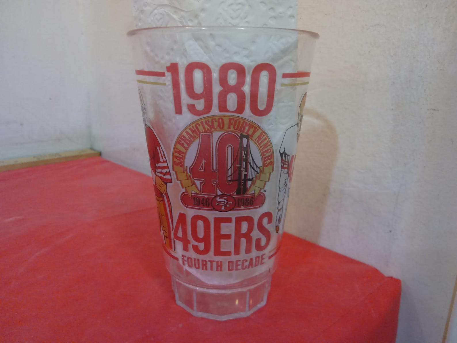 Vintage Plastic Cups, Mcdonald's NFL Team "san Francisco" Team Thru the ...