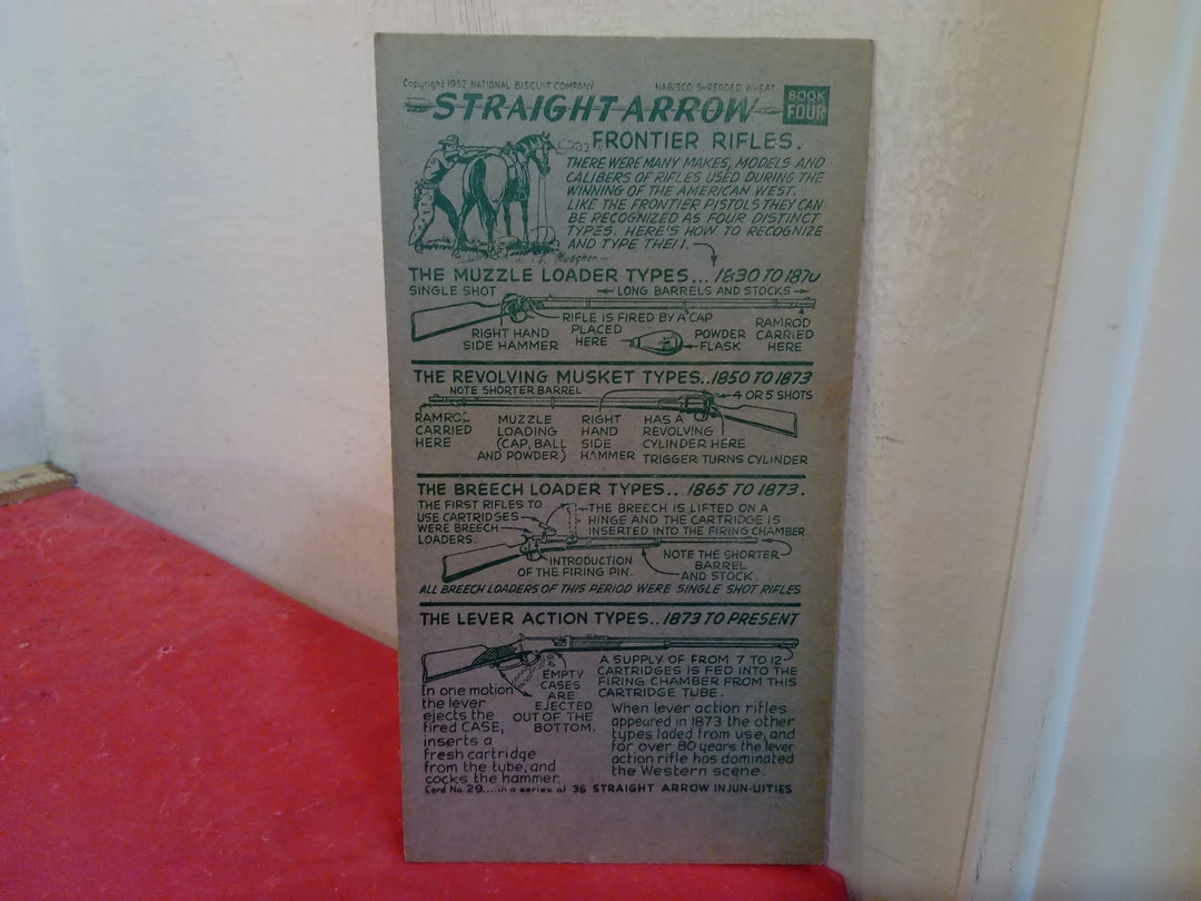Vintage Reference Card, Nabisco Shredded Wheat "straight Arrow", Book ...