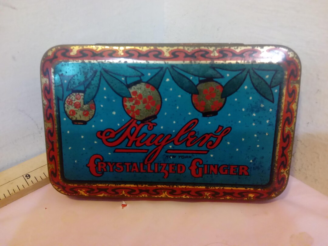 Vintage Tin and Boxes, Sewing Tin, Ginger Candy Tin, Cigarette Tin and ...
