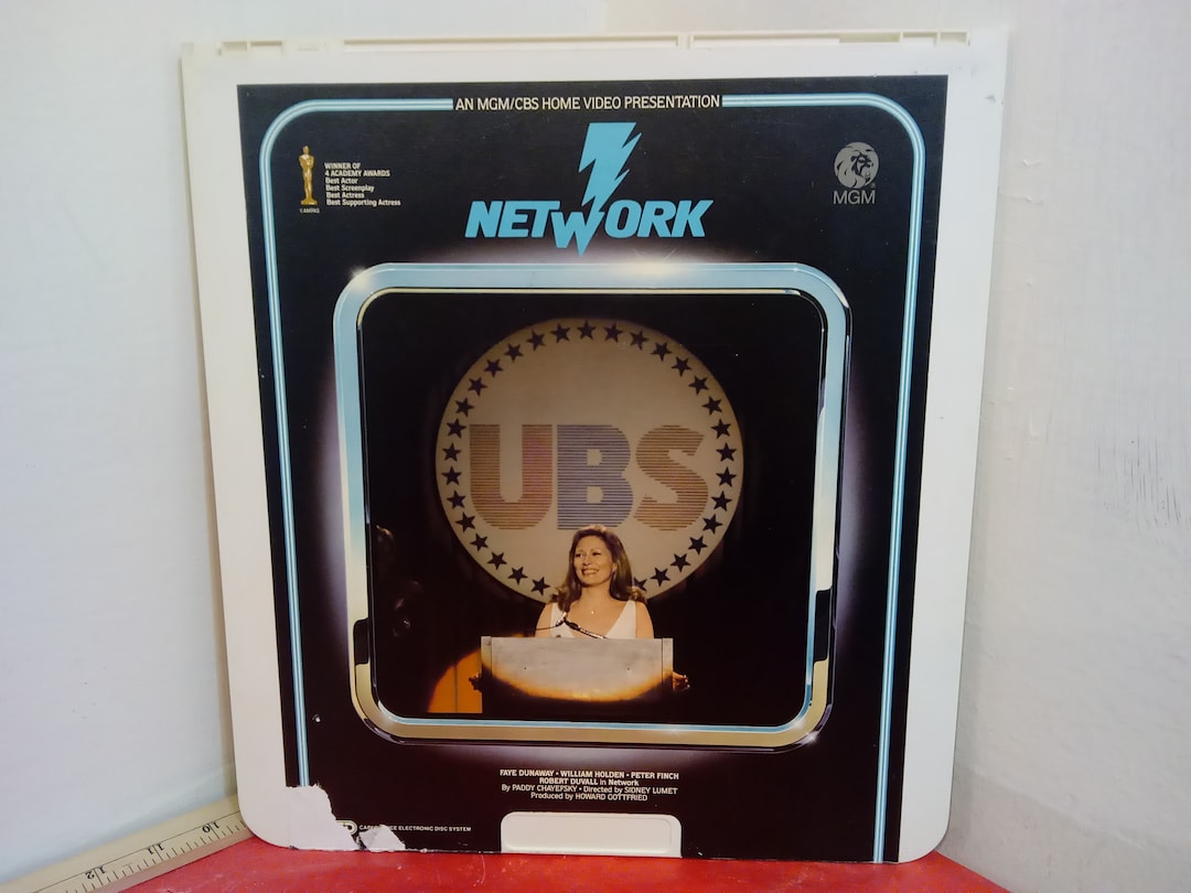 Vintage Video Disc Movie, Network by MGM/CBS Home Video Discs, 1980's ...