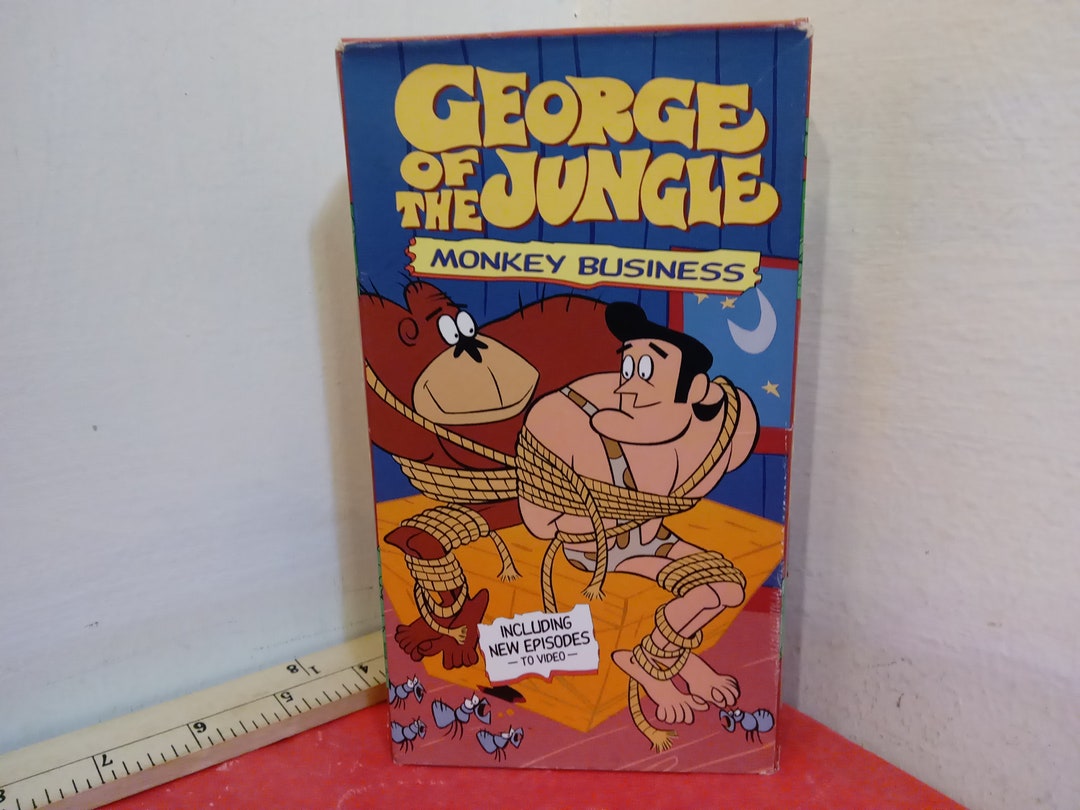 Vintage VHS Tape, George of the Jungle, Monkey Business, 1997~ - Etsy