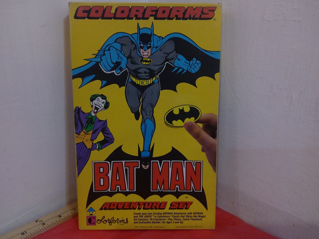 Vintage Colorforms Play Set, Batman Colorform Play Set by DC Comics ...