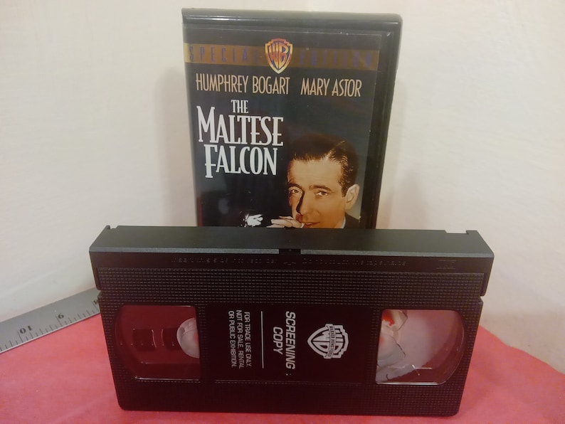 Vintage VHS Movie Tape the Maltese Falcon Humphrey Bogart - Etsy