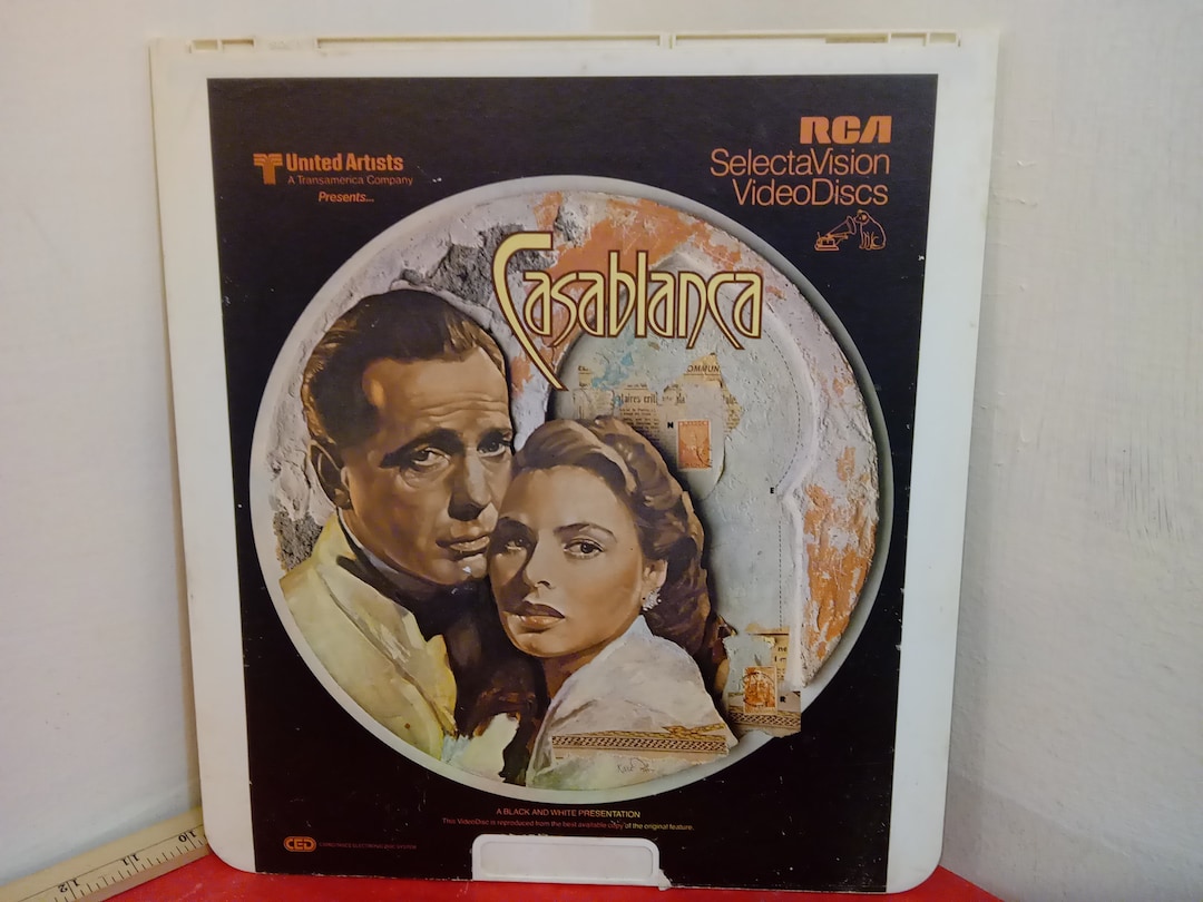 Vintage Video Disc Movie, Casablanca by RCA Select Vision Video Discs ...