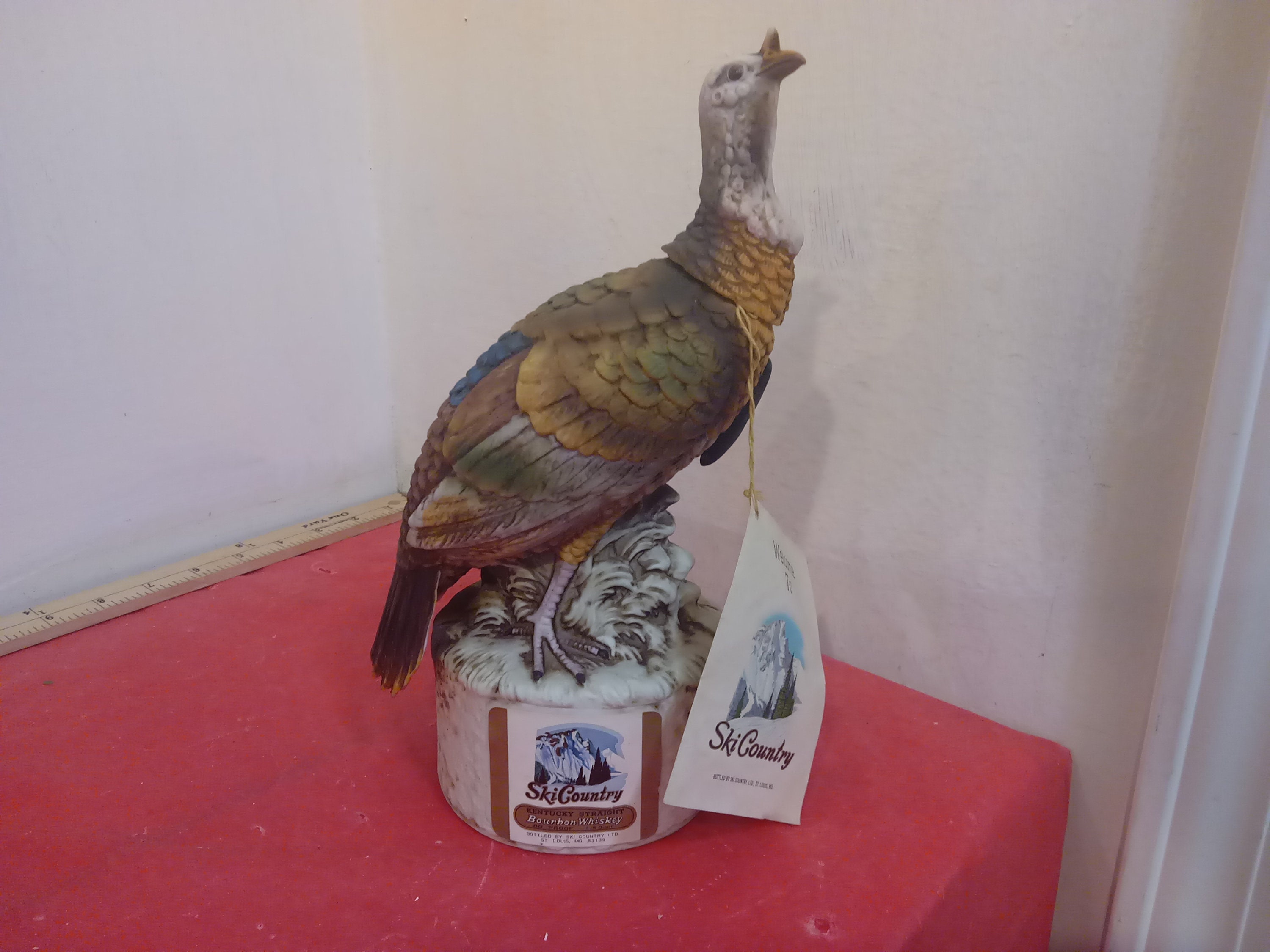 Vintage Porcelain Decanter, Ski Country Kentucky Straight Bourbon ...