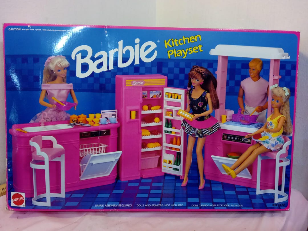 Vintage Barbie Playsets, Barbie Kitchen Playset or Flight Time Playset ...
