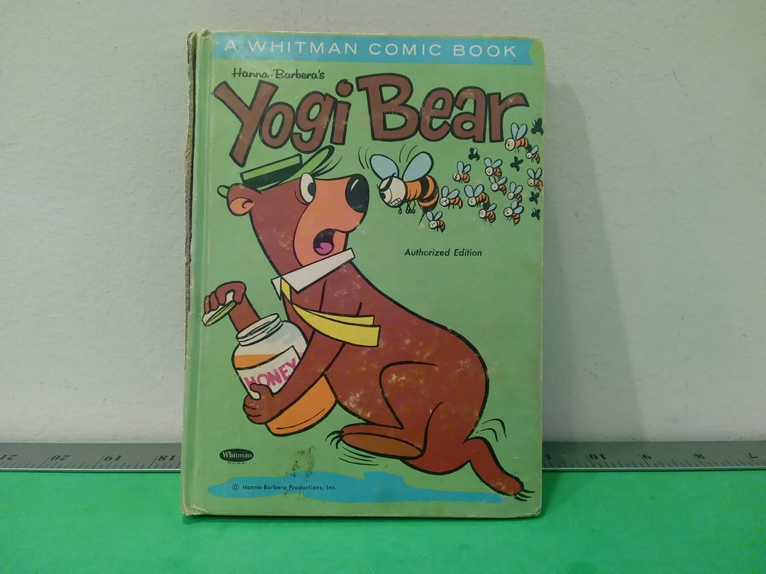 Vintage Hard Cover Comic Book, Yogi Bear by Whitman, Hanna Barbera ...