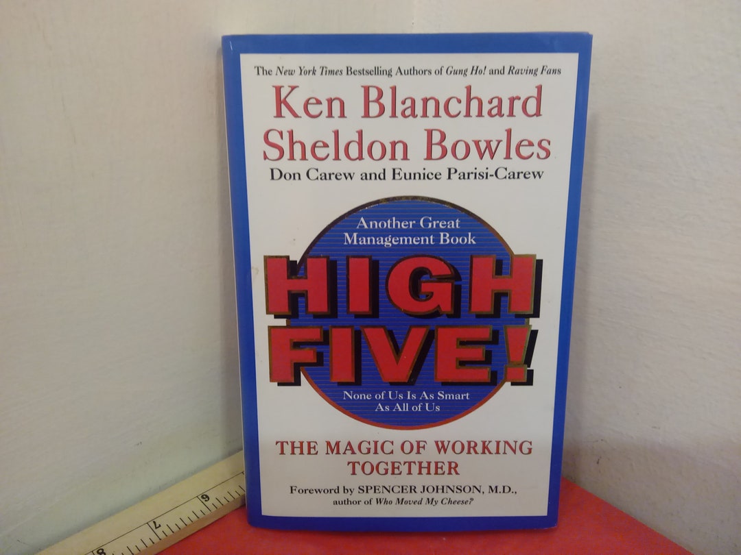 Vintage Hardcover Book, High Five by Ken Blanchard and Sheldon Bowles ...